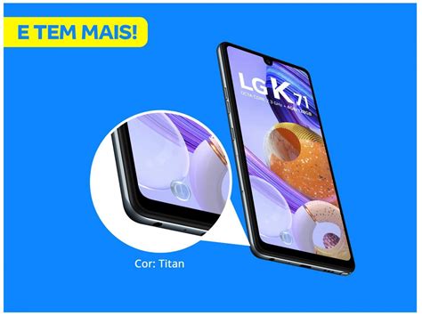 Smartphone LG K71 128GB Titan 4G Octa Core 4GB RAM 6 8 Câm Tripla
