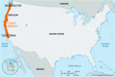 Coast Range Map