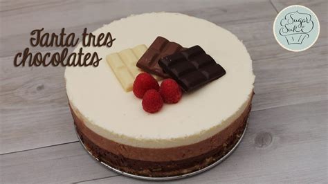 Tarta de 3 Chocolates sin Horno Receta Fácil y Rápida