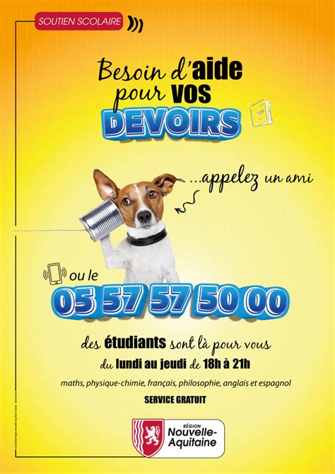 Ouverture du service gratuit daide aux devoirs de la Région Jeunes