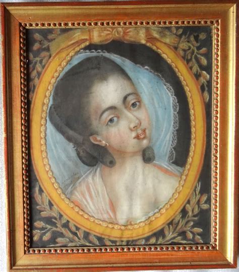 Proantic Portrait De Jeune Femme Epoque Louis XVI Ecole Française XV