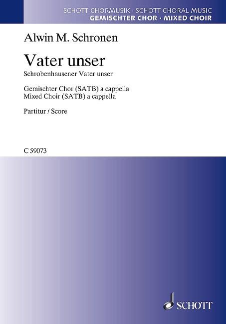 Vater unser von Alwin Michael Schronen Download Noten für