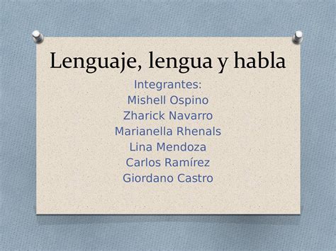 Calaméo Lenguaje Lengua Y Habla