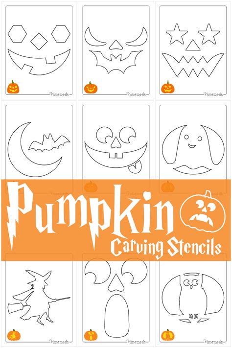 Free Printable Halloween Pumpkin Carving Stencils Off