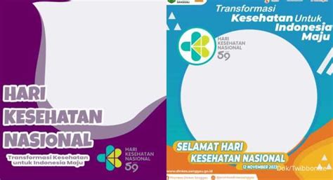 Tema Dan Twibbon Hari Kesehatan Nasional Ke 59 Yang Diperingati 12