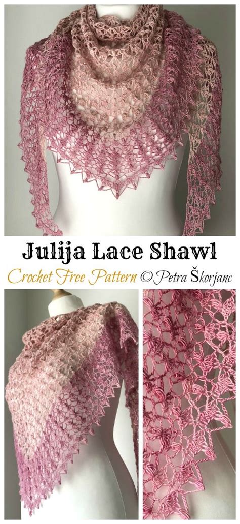 Lace Triangle Shawl Crochet Free Patterns Artofit