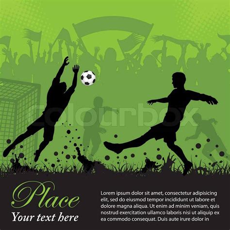 Fussball Poster Vektorgrafik Colourbox