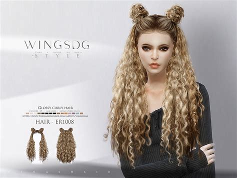 Sims 4 Curly Hair Sims Hair Long Curly Hair Curly Hair Styles The Sims 4 Cabelos Poofy Hair