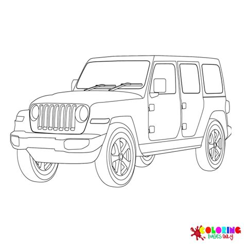 Ausmalbilder Mercedes Benz G Klasse SUV Kostenlose Malvorlagen Zum