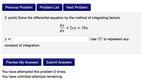 solved 1 point solve the initial value