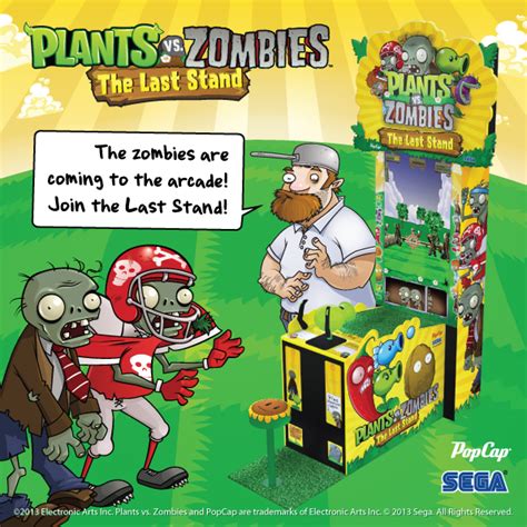 Check Out SEGAs Plants Vs Zombies The Last Stand Arcade Cabinet
