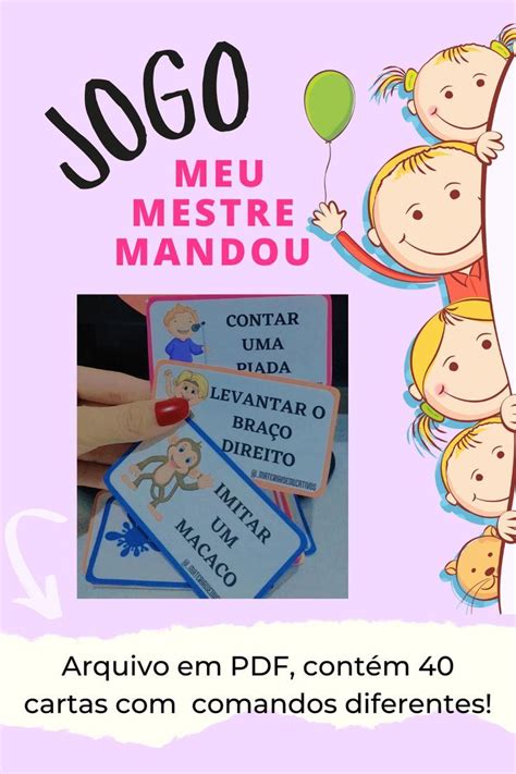 Jogo Meu Mestre Mandou Jogo Divertido Infantil Jogo Educativo