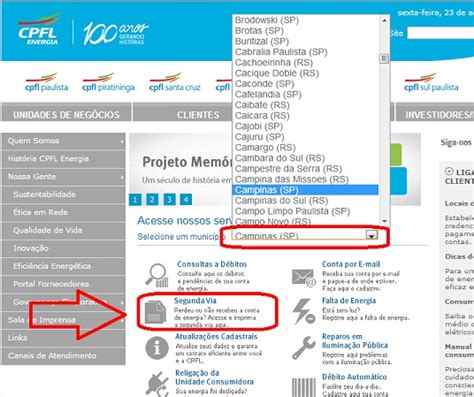 CPFL segunda via de conta e serviços Online Campinas SP