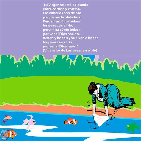 Aquí tienes la letra y la canción del villancico Los peces en el río