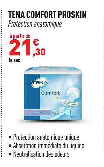 Offre Tena Comfort Proskin Protection Anatomique Chez Bastide