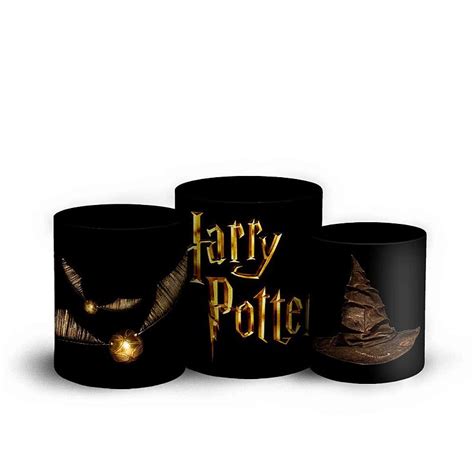 Trio Cilindro Harry Potter Sublimado 3D Elástico Sublistamps