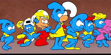 The Smurfs In The Avengers Animation Hanna Barbera Stable Diffusion