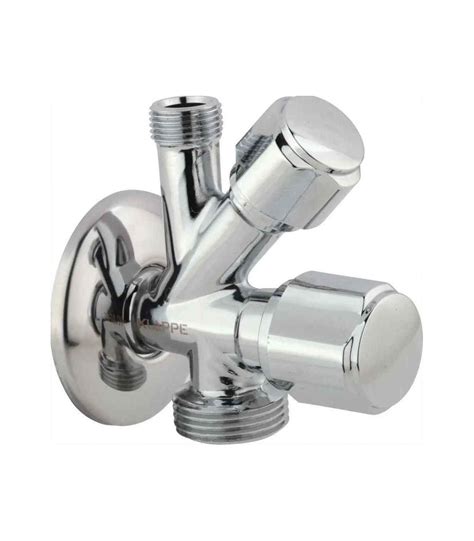 Llave De Paso Doble Salida Klappe 1 2 3 4 3 8 Sin Tuerca