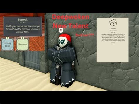 Deepwoken New 80 Strength Red Hair Berserk Talent YouTube