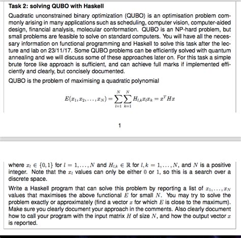 haskell quadratic unconstrained binary optimization r haskell