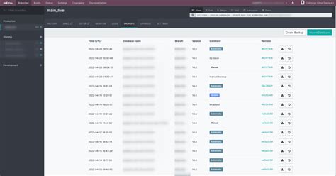 Odoo Sh Backups Instances Odoo Development Book