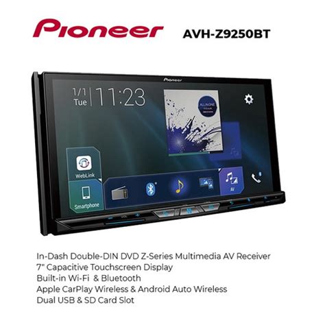 Promo Pioneer AVH Z9250BT Head Unit 7 Inch Double Din Wireless CarPlay