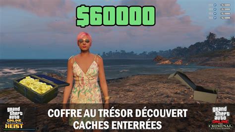 GTA Online Emplacement des coffres au trésor des caches enterrées