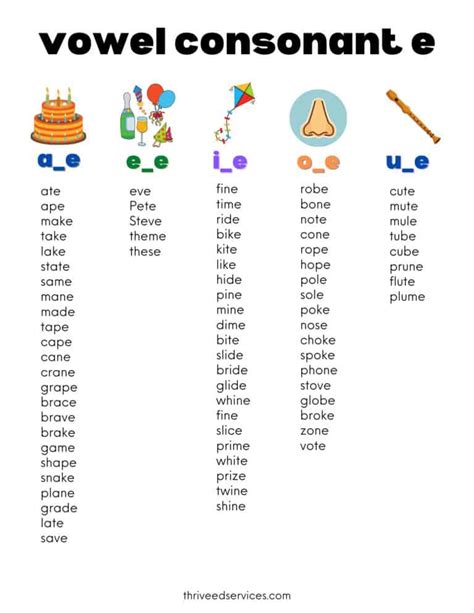 Reading Vowel Consonant Silent E Words
