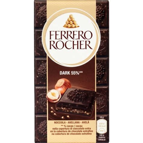 Tavoletta Fondente Ripieno Nocciola Rocher FERRERO 90 G Coop Shop