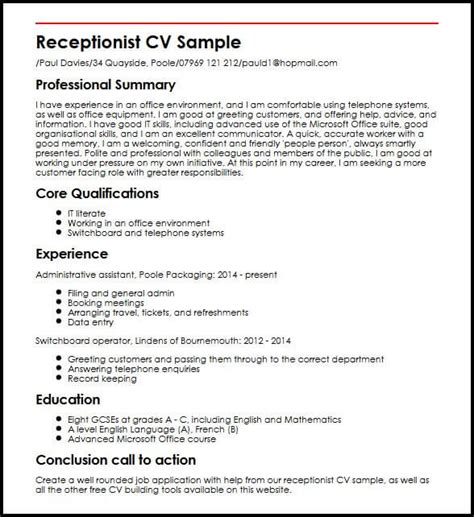 How To Write A Cv In Kenya 2018 CV Galerry
