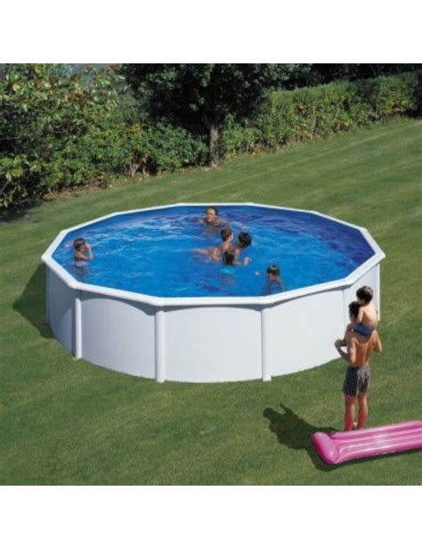 Piscina Fuori Terra Fidji In Acciaio GRE Rotonda 550x550x120cm 36m3 Cod