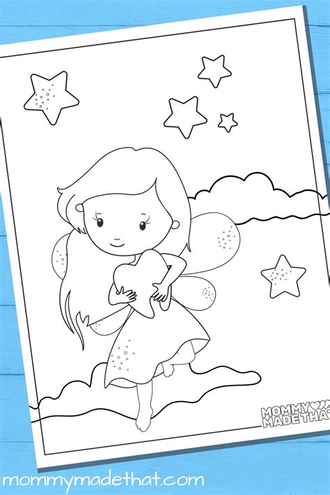 24 Tooth Fairy Coloring Pages MehrunAaima