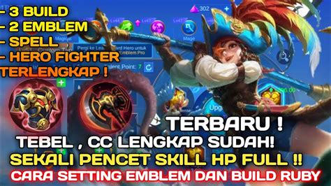 NEW PATCH 1 7 58 CARA SETTING EMBLEM DAN BUILD RUBY TERSAKIT DAN