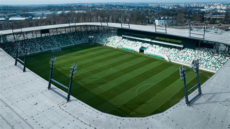 Nowy stadion w Sosnowcu Jest częścią całego parku sportowego