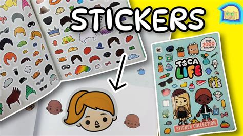 Toca Life Handmade Sticker Book DIY Toca Boca Stickers Toca 59 OFF