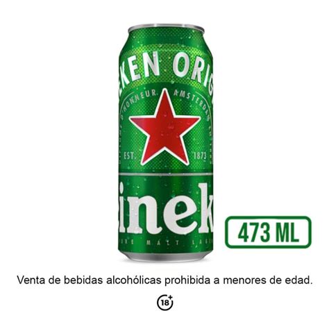 Cerveza Heineken Premium Lata De 473 Ml Walmart