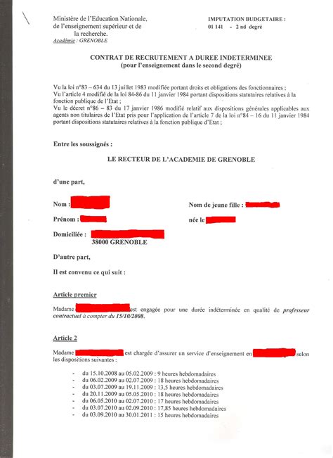 Comprendre Le Contrat De Travail Cdi En France Divers Exemples