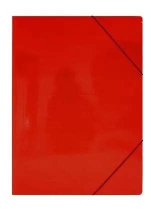 Carpeta Doble Oficio 3 Solapas Con Elastico Color Gadri Rojo MercadoLibre