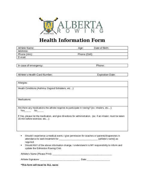 Athlete Medical Ination Doc Template PdfFiller