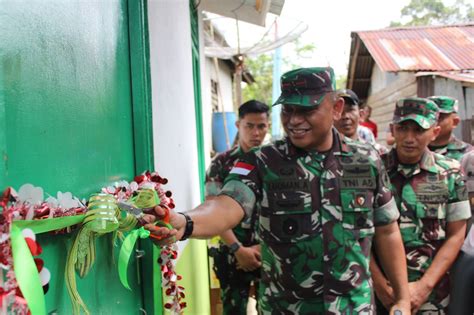 Danrem 121 Abw Resmikan RTLH Di Dusun Peripin Perbatasan RI Malaysia