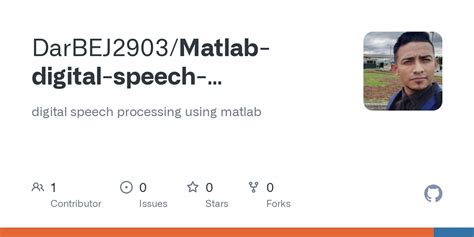 github darbej2903 matlab digital speech processing digital speech processing using matlab