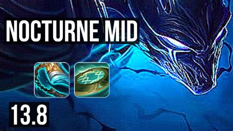 NOCTURNE Vs YONE MID 8 0 4 Legendary 800K Mastery KR Master