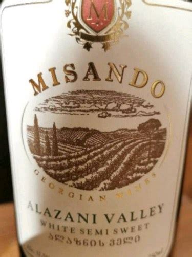 Misando Alazani Valley White Semi Sweet Vivino Us