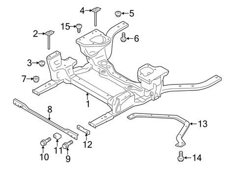 2020 Ford Mustang EcoBoost Convertible Suspension Subframe Crossmember