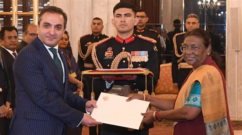 Envoys Of Six Nations Present Credentials To The President Of India