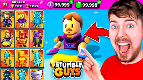 COMO CONSEGUIR LAS SKINS DE MRBEAST EN STUMBLE GUYS Mejores Premios