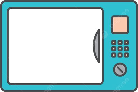 Horno Microondas Doodle Vector Dibujos Animados Arte Icono Microondas