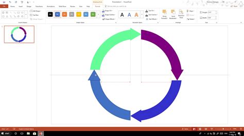 How To Create And Edit Circular Arrows In Powerpoint Presentation Youtube