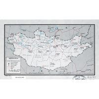 Grande detallado mapa político y administrativo de Mongolia con
