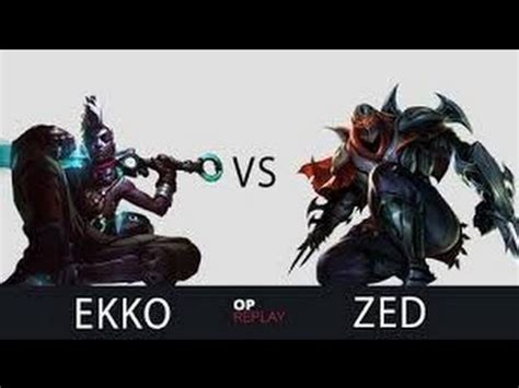 Ekko Vs Zed Mid League Of Legends Youtube